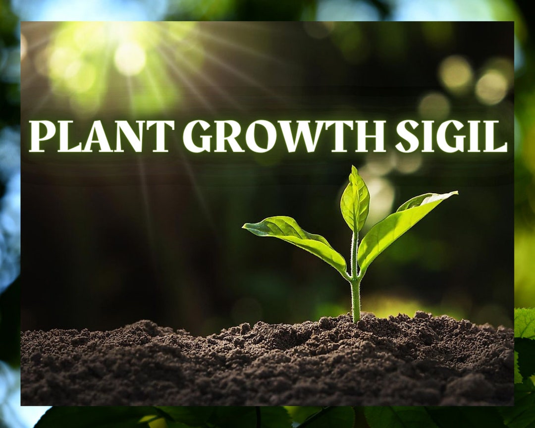 Make Your Plants Grow Healthier And Stronger Sigil Magick Grimoire Page Plant Growth Sigil Etsy