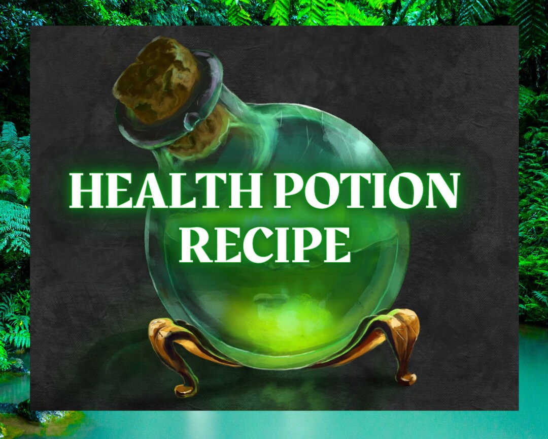 Health Potion Recipe: Kitchen Witch Spells DIY Health Potion Spell - Etsy