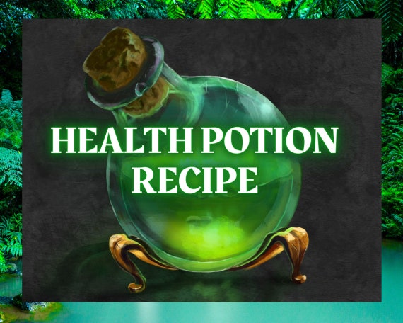 Health Potion Recipe: Kitchen Witch Spells DIY Health Potion - Etsy