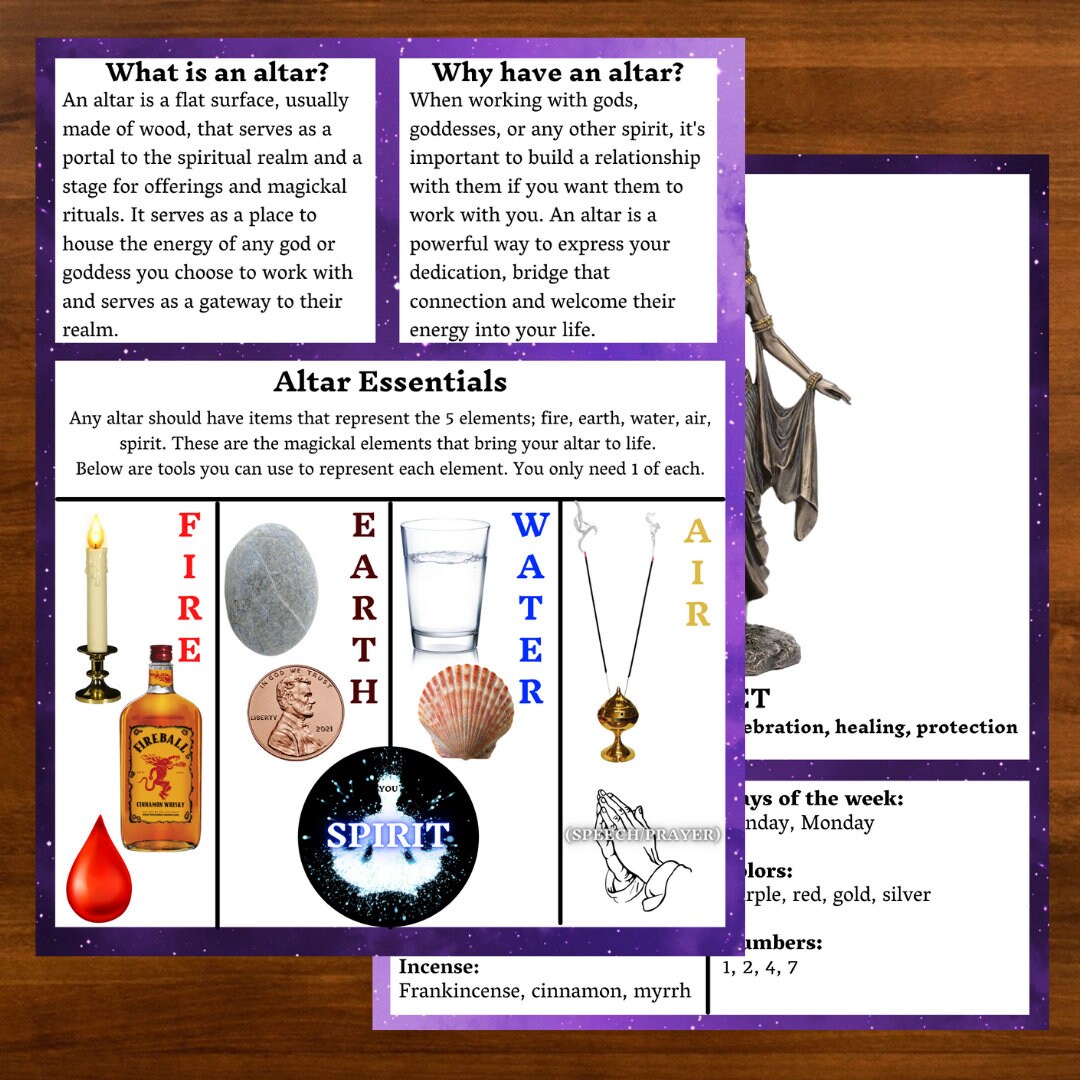 How to Evoke the Goddess Bastet Goddess Bastet Altar Guide | Etsy