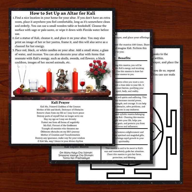 Kali Ma Altar Guide: How to Work With the Hindu Goddess Kali - Etsy