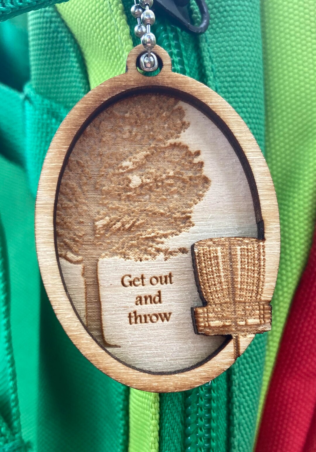 Disc Golf Keychain Get Out and Throw - Etsy