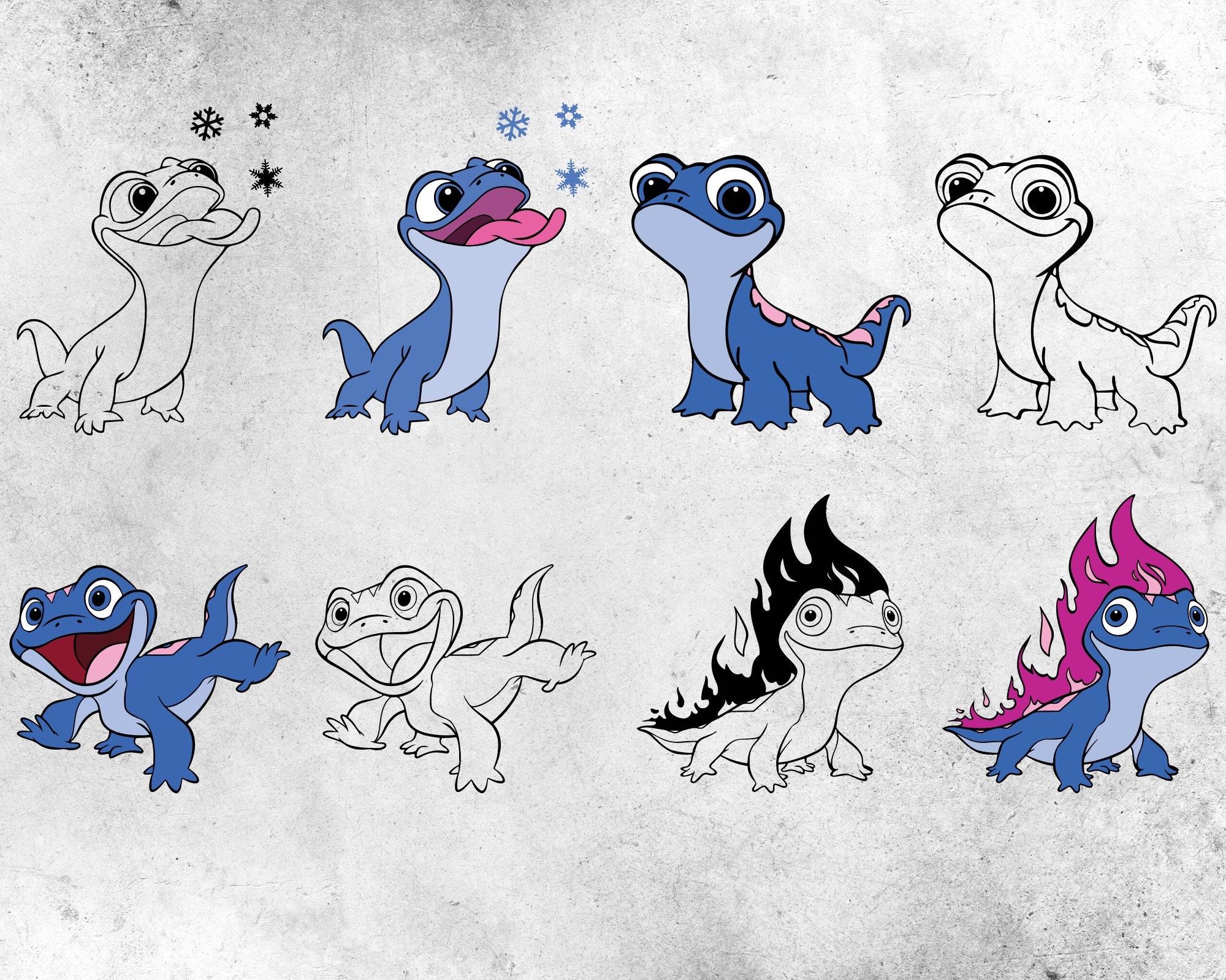 Bruni Frozen 2 Digital Download SVG, PDF, PNG, Studio 3 - Etsy