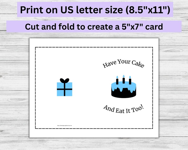 Happy Birthday Printable Downloadable Greeting Card - Etsy