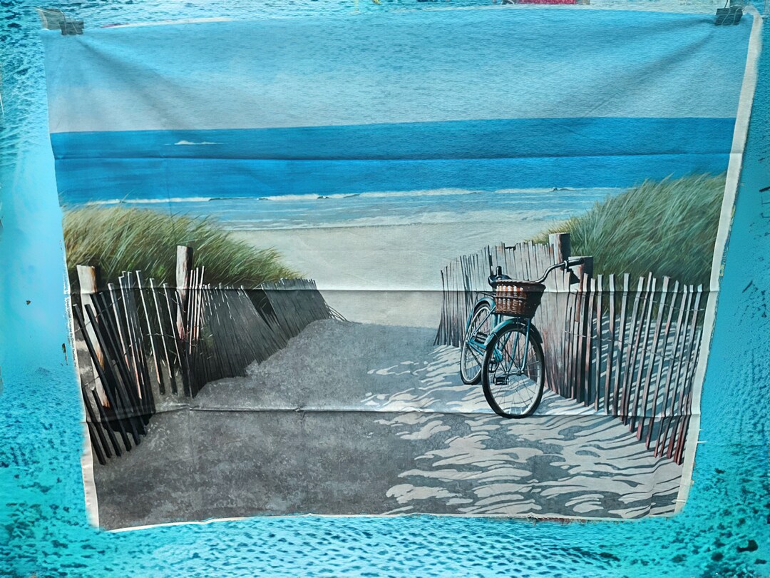 Bike at Beach Panel - Etsy