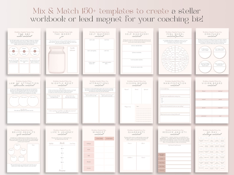 Coaching Worksheet Canva Templates Coaching Canva Templates - Etsy Canada