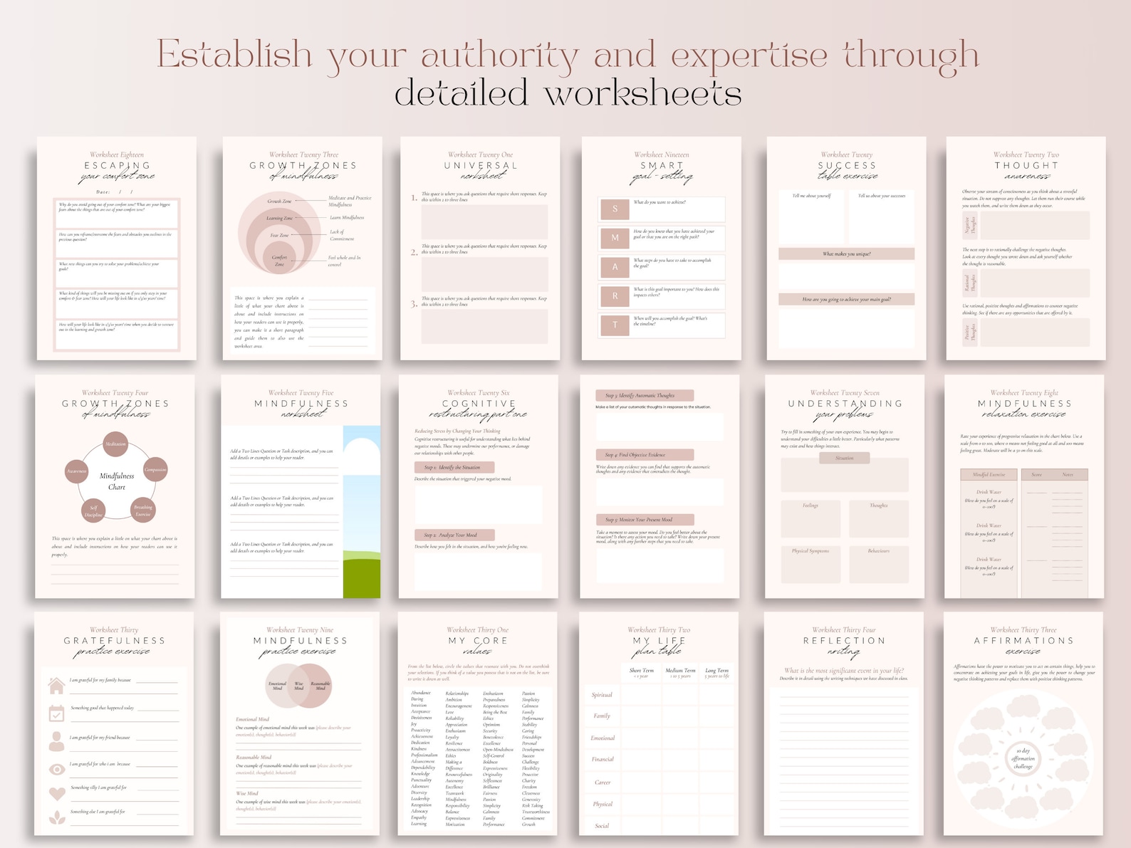 Coaching Worksheet Canva Templates Coaching Canva Templates - Etsy Canada