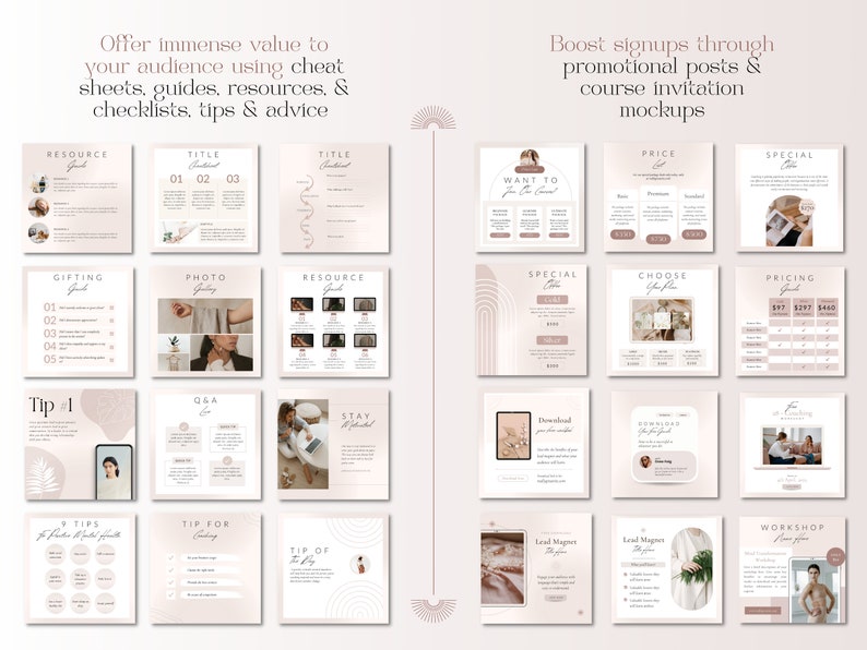 Canva Instagram Templates for Coaches: 1000+ Posts & Story Templates ...