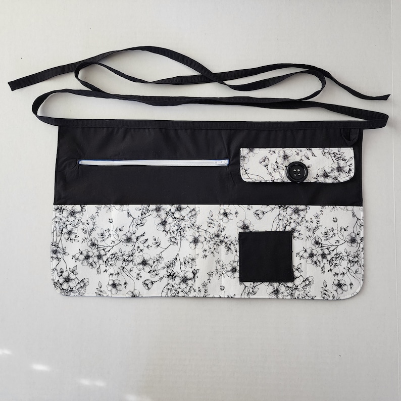 Custom 8 Pocket Vendor Apron With Zipper - Perfect for Farmers Markets ...