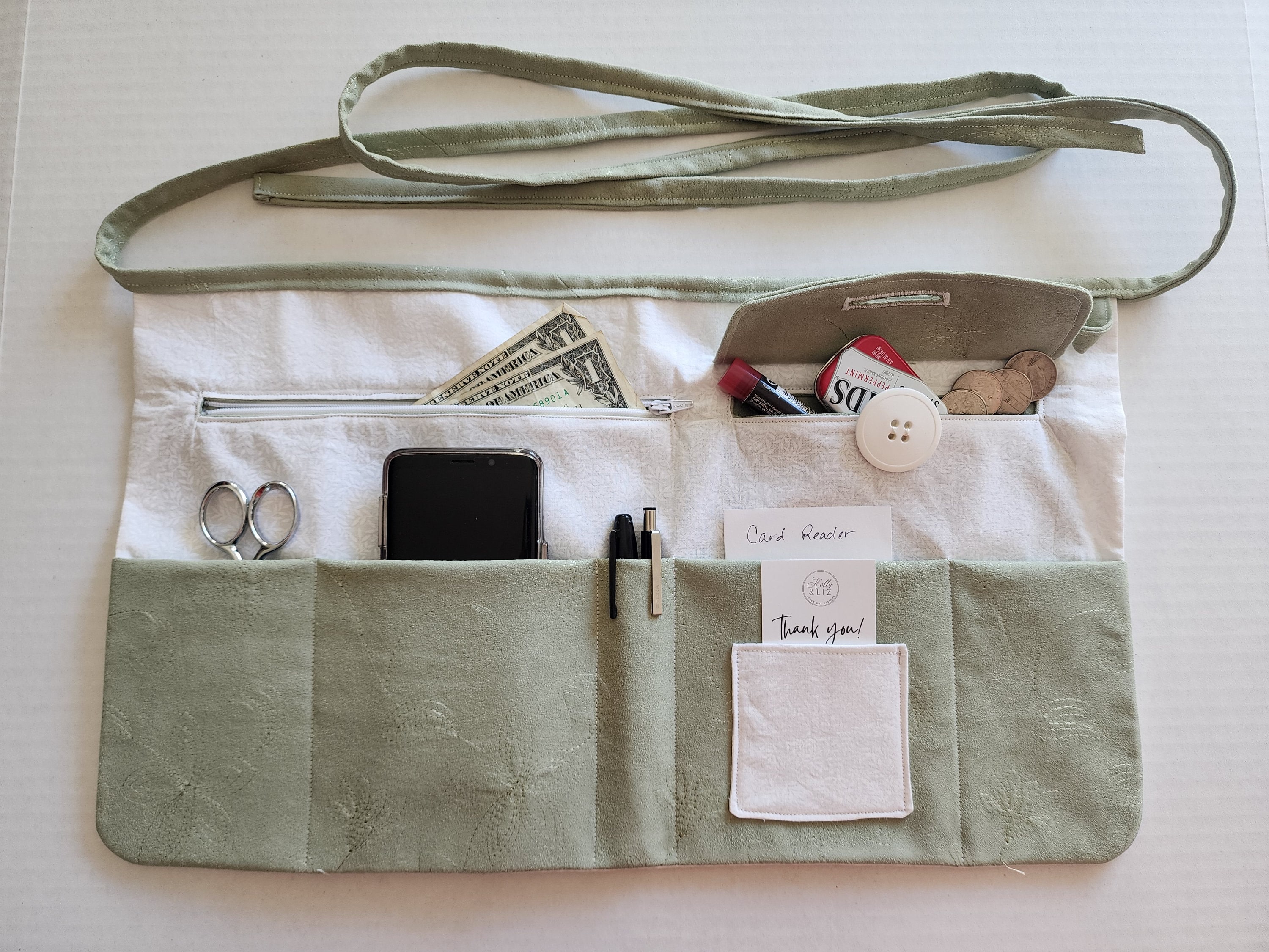 Custom 8 Pocket Vendor Apron With Zipper - Perfect for Farmers Markets ...