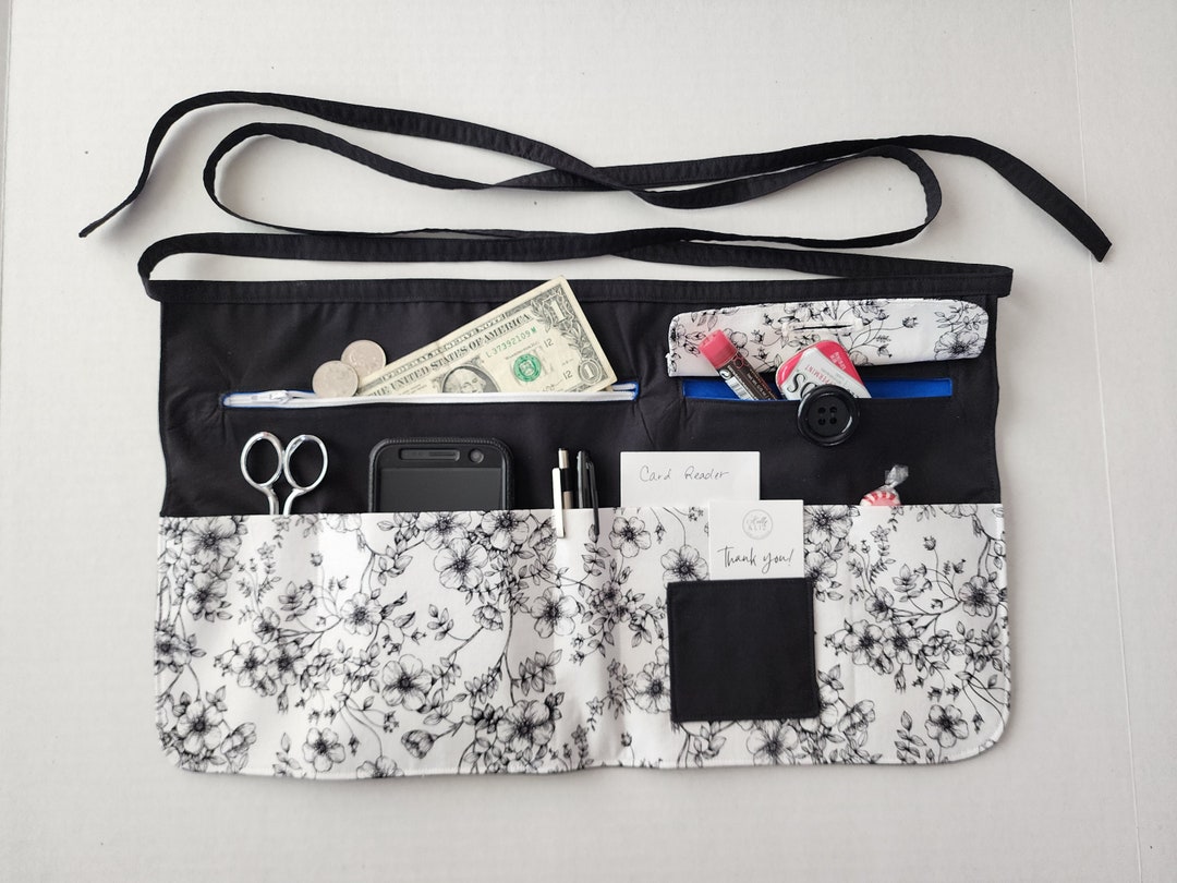 Custom 8 Pocket Vendor Apron With Zipper Perfect for Farmers Markets ...