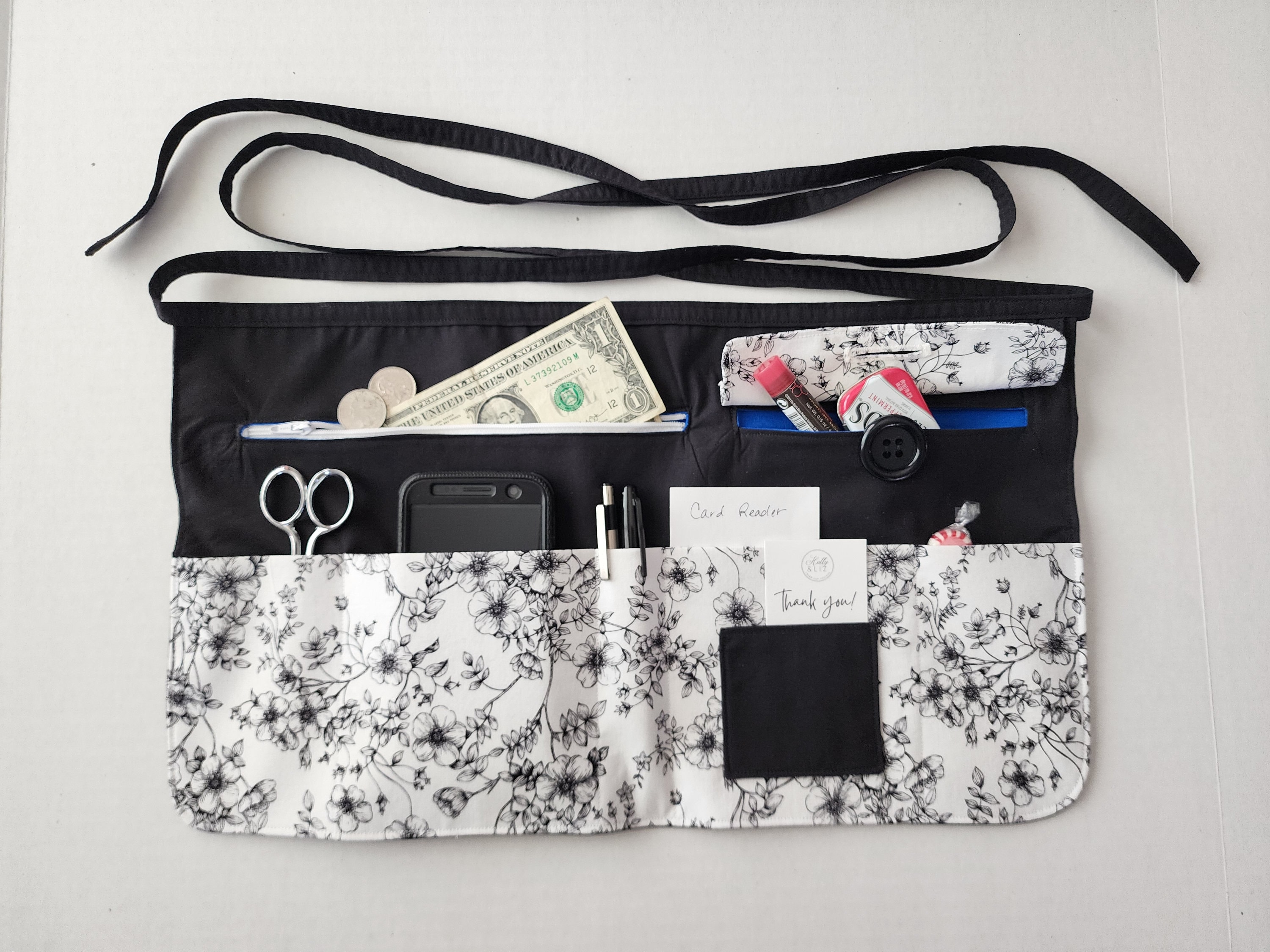 Custom 8 Pocket Vendor Apron With Zipper - Perfect for Farmers Markets ...