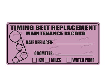 Timing Belt Stickers - Etsy