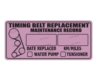 Timing Belt Stickers - Etsy