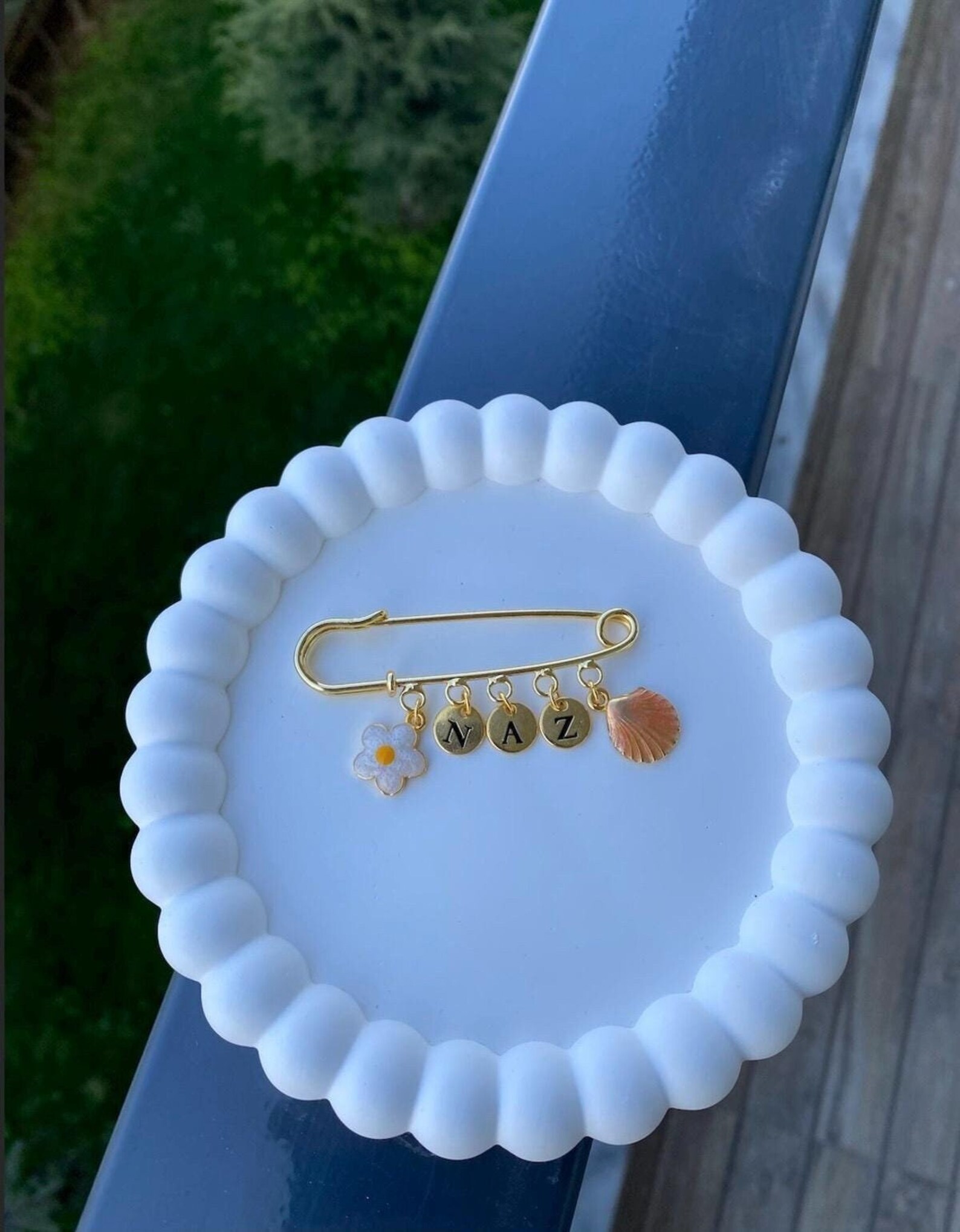 Personalized Gold Baby Pin With Name Safety Pin Brooch Present for ...