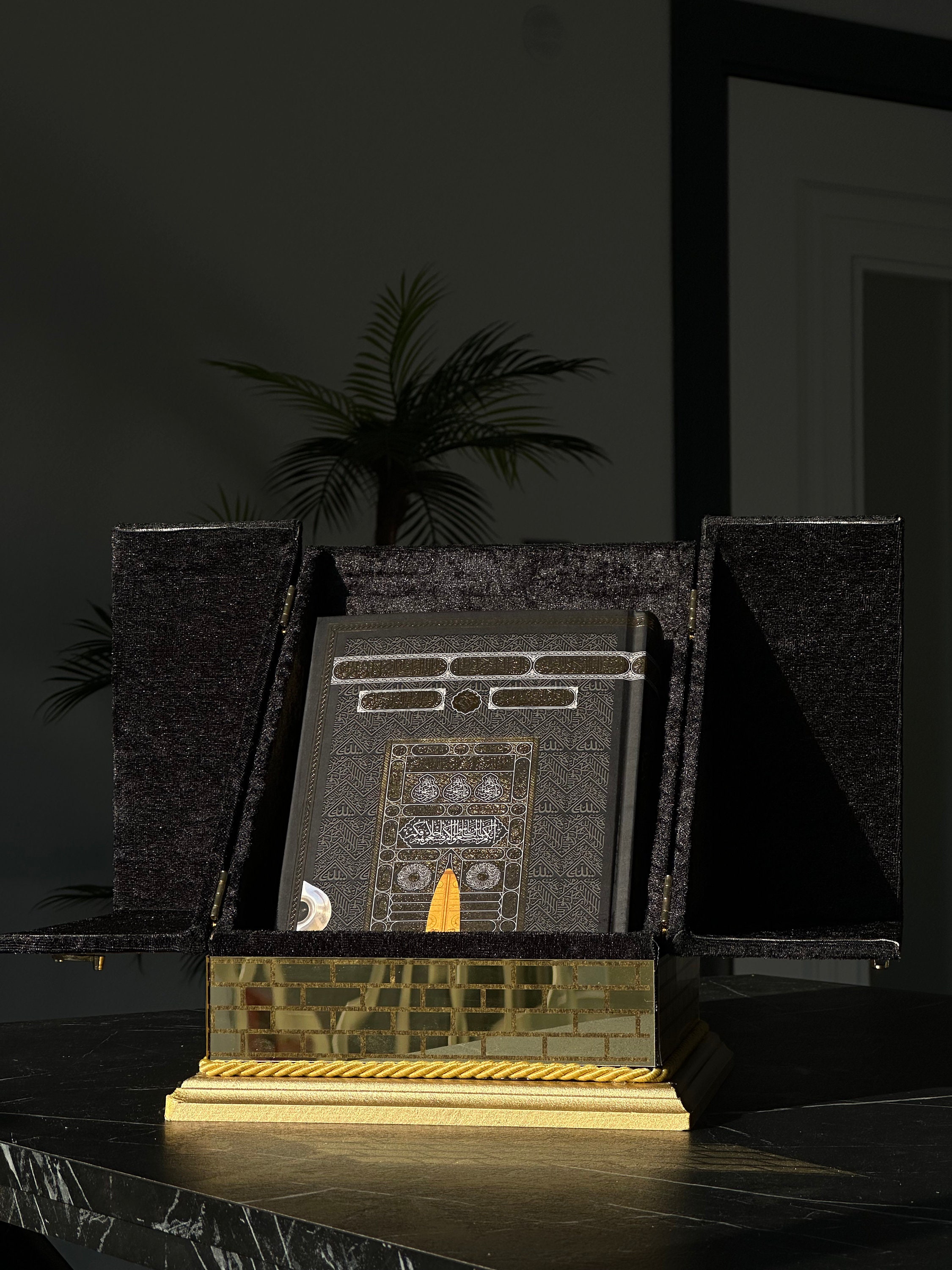 Kaaba Replica With Quran Kaba Design Quran Gift Set Muslim Home Decor ...
