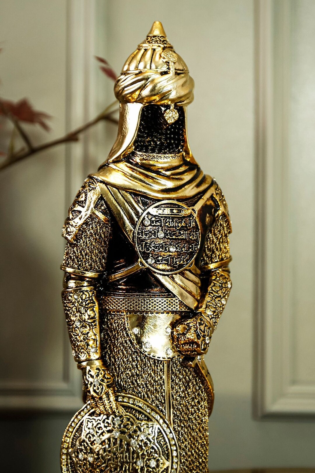 Surah Al-ikhlas Written Warrior Statue Armor With Ayatul Kursi ...