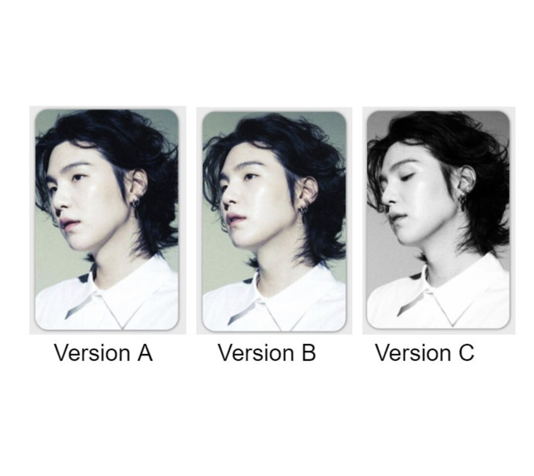 BTS Suga Photocards - Etsy