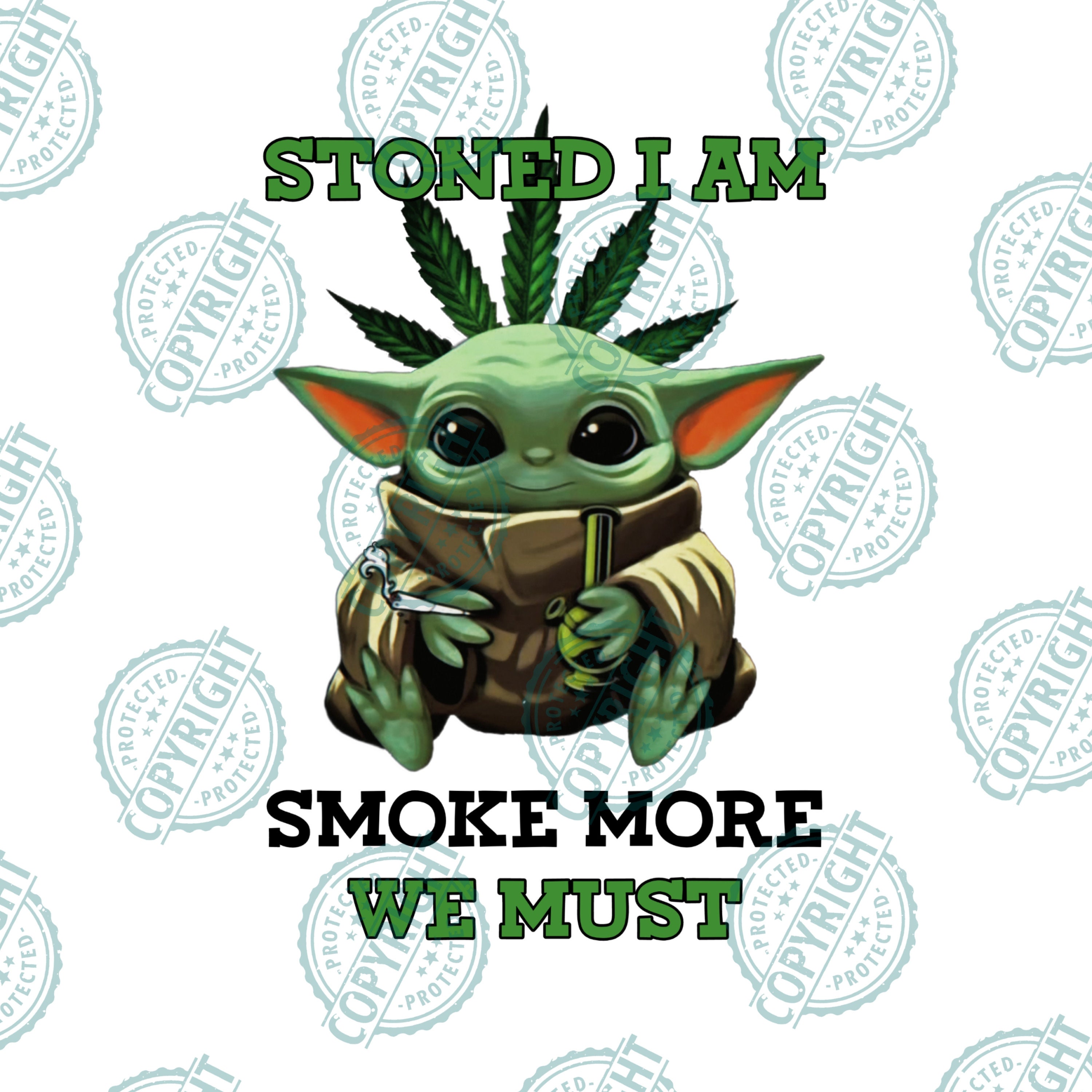 Yoda Smoking Weed