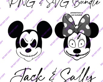 Jack & Sally Bundle Instant Download Png and Svg - Etsy