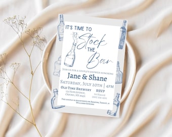 Stock the Bar Invitation - Etsy