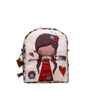M Size Red Girl Kids Backpack Toddler Bag Nursery Kindergarden Rucksack ...