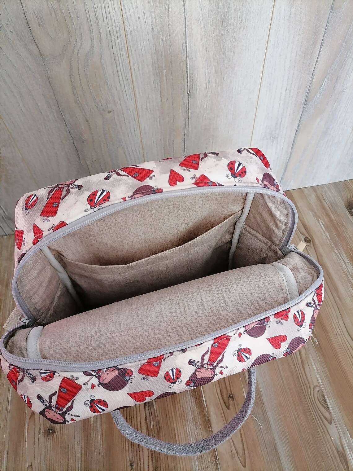 L Size Red Girl Kids Backpack Toddler Bag Nursery Kindergarden Rucksack ...