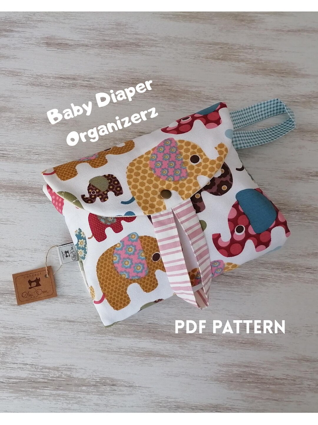Baby Diaper Organizer Sewing Pattern, Diaper Caddy PDF Pattern ...