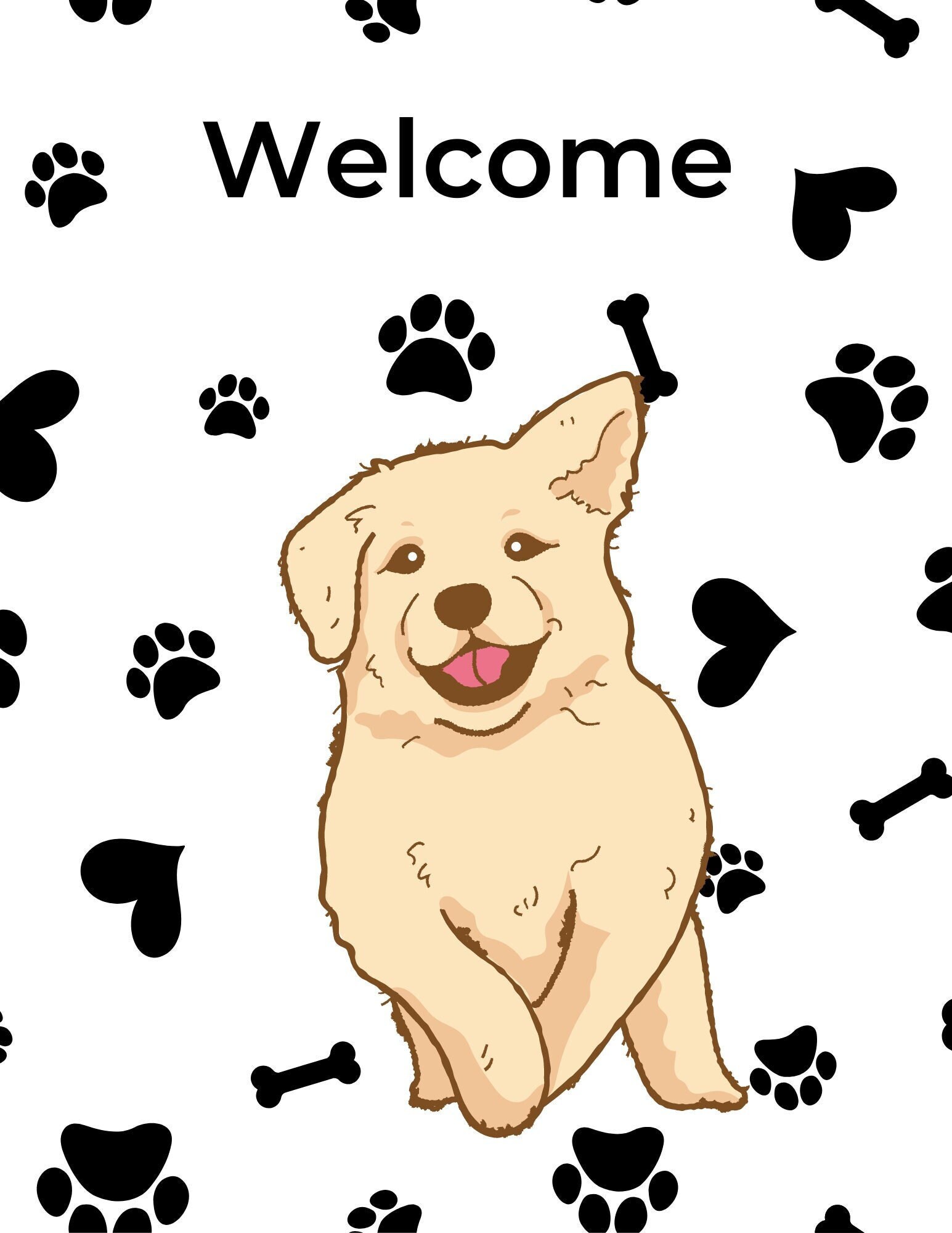 Dog Poster Welcome Sign: PRINTABLE - Etsy