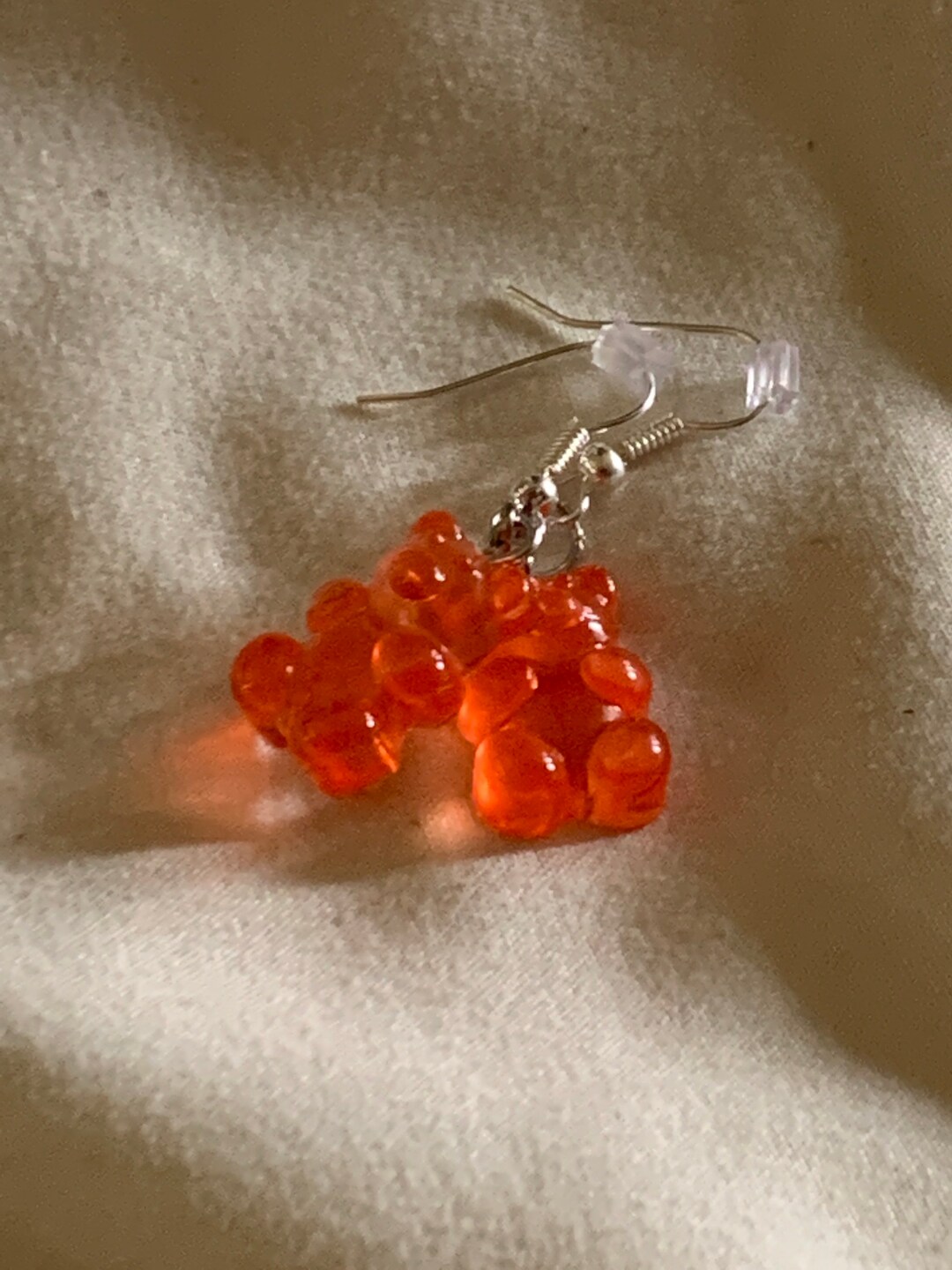 Red See Through Gummy Bear Earrings - Etsy