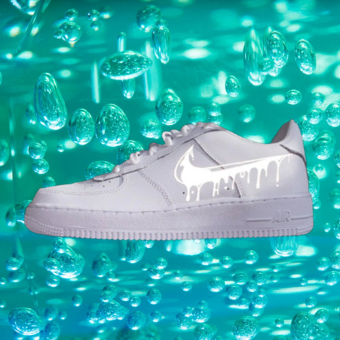 Custom Reflective Air Force 1 drip Butterfly & Stars AF1 - Etsy