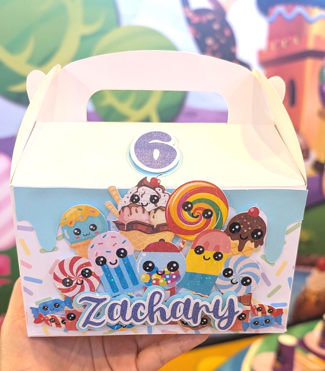 Candyland 3D Party Box | Lolly Bag | Birthday Favor Favour ...