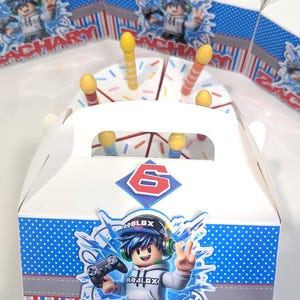 Roblox 3D Party Box | Lolly Bag | Birthday Favor Favour | Personalised ...