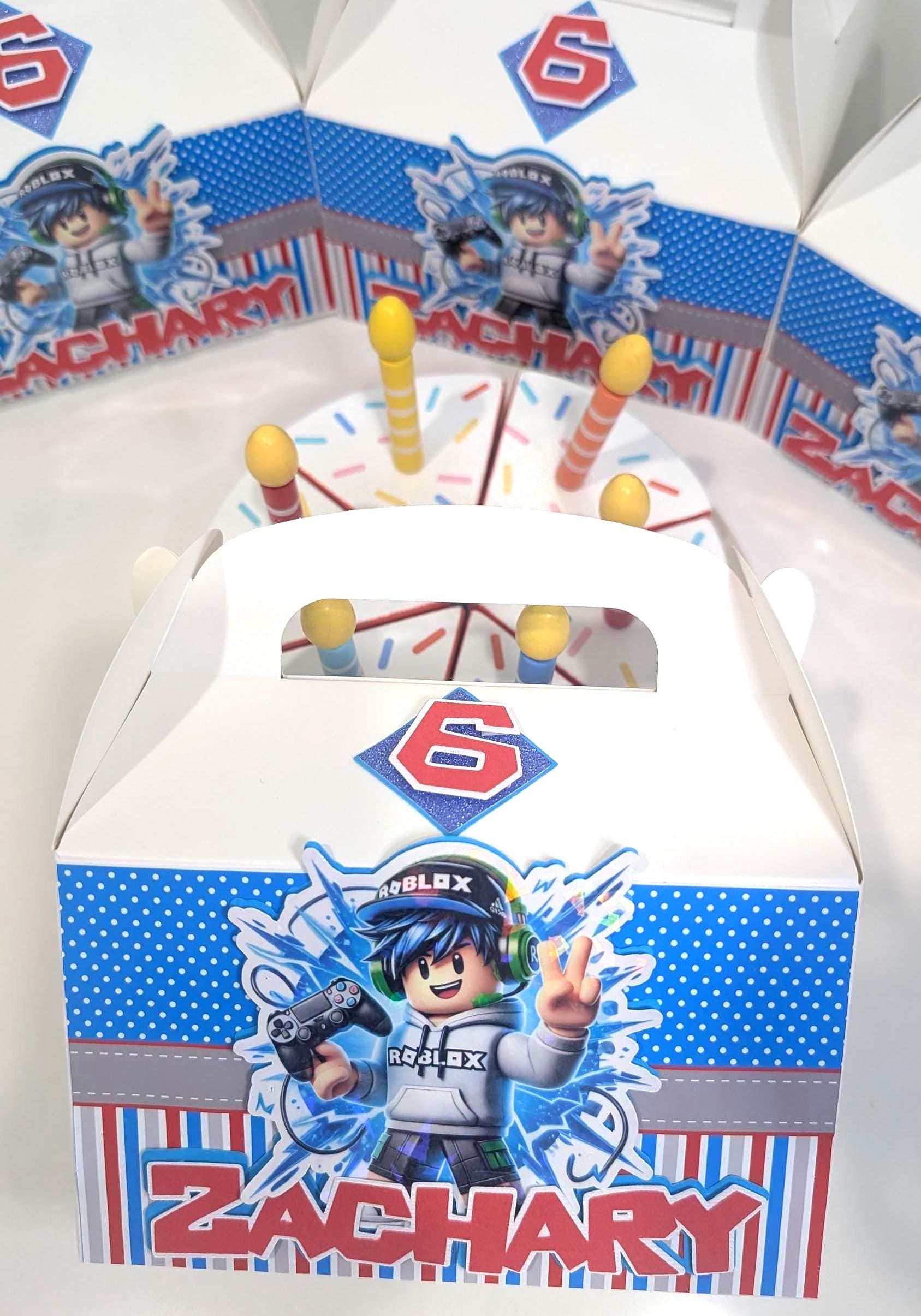 Roblox 3D Party Box | Lolly Bag | Birthday Favor Favour | Personalised ...