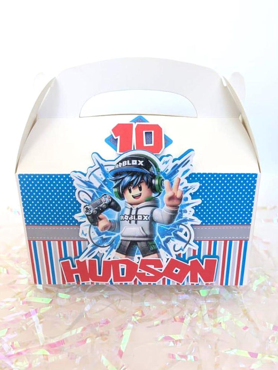 Roblox 3D Party Box | Lolly Bag | Birthday Favor Favour | Personalised ...