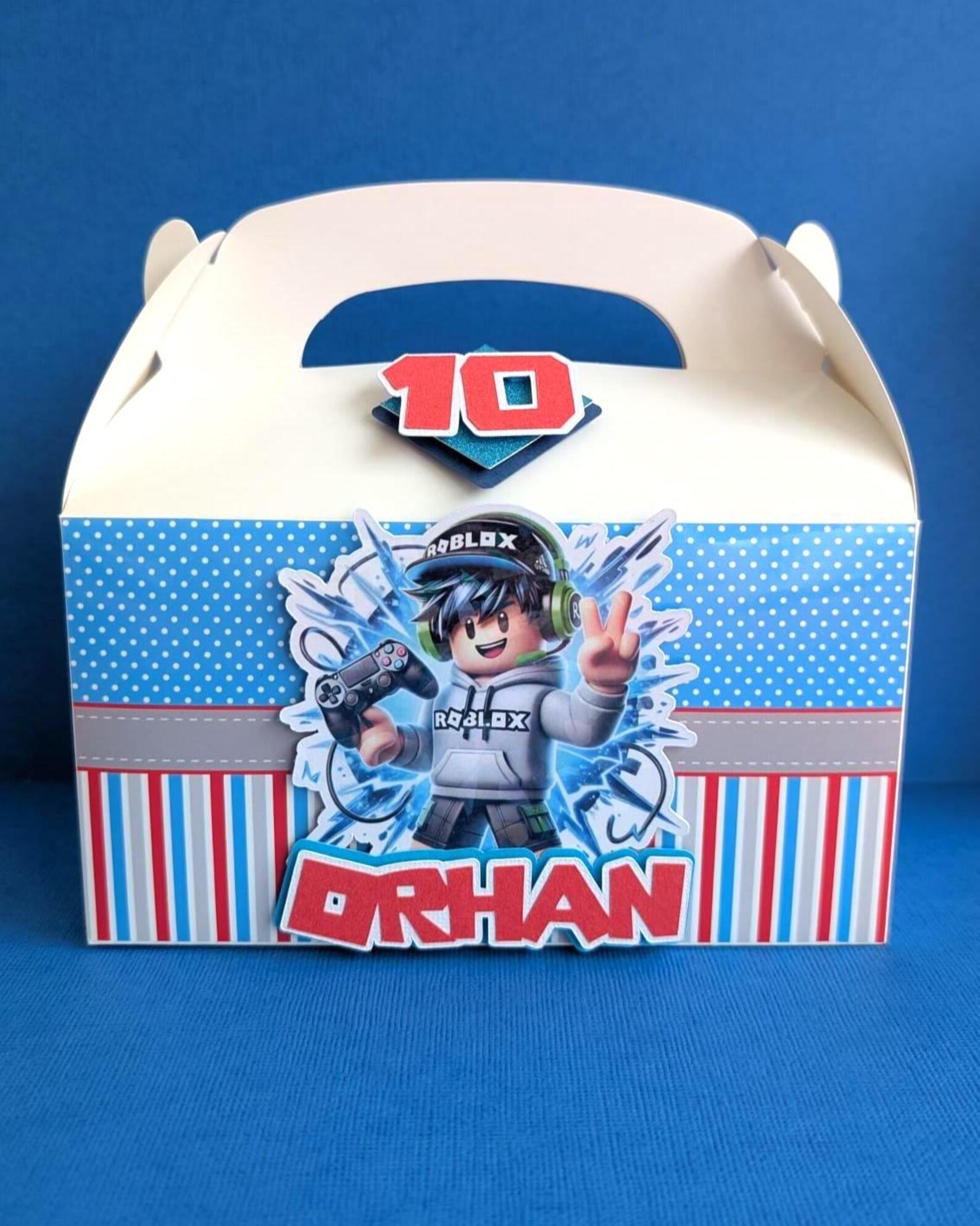 Roblox 3D Party Box | Lolly Bag | Birthday Favor Favour | Personalised ...