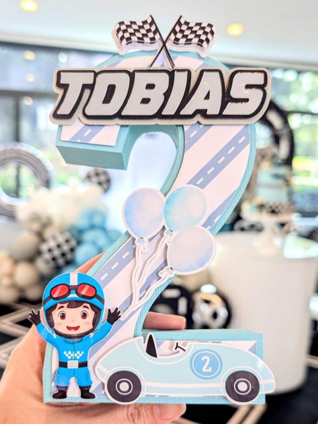 Two 3D Number Box | 3D Letter Box | Custom Birthday Party Decor ...