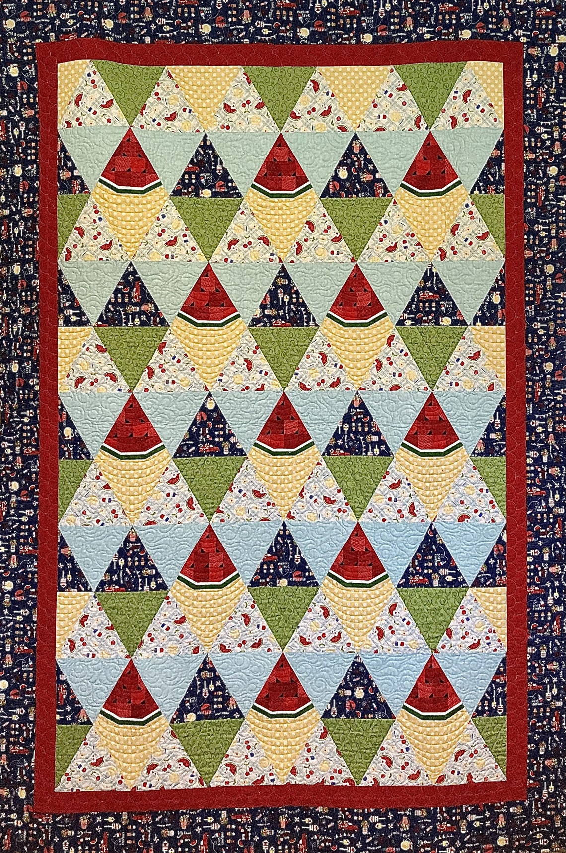 Watermelon Patch Quilt Pattern PDF Digital Download by Angela's DIY ...