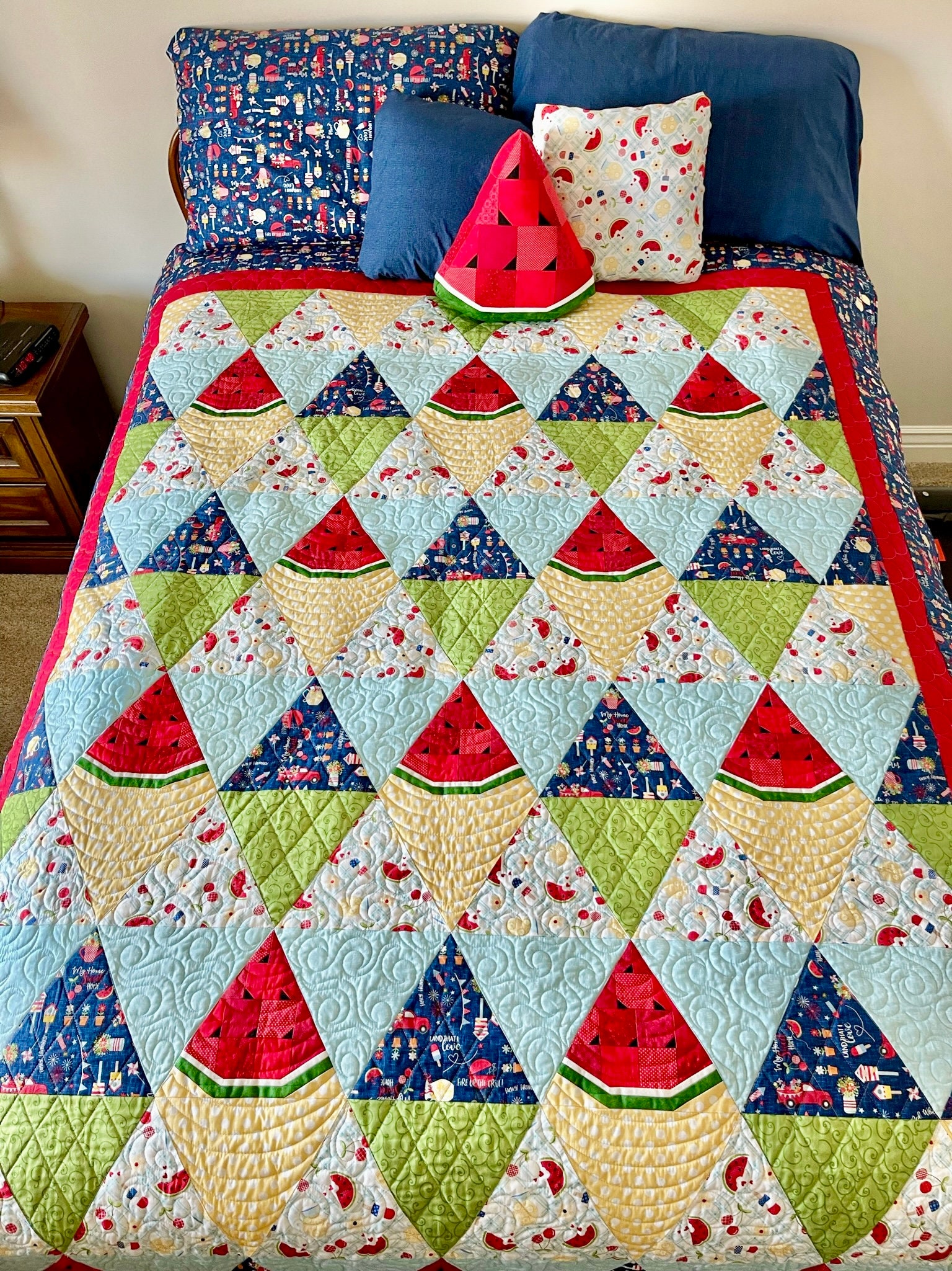 Watermelon Patch Quilt Pattern PDF Digital Download by Angela's DIY ...