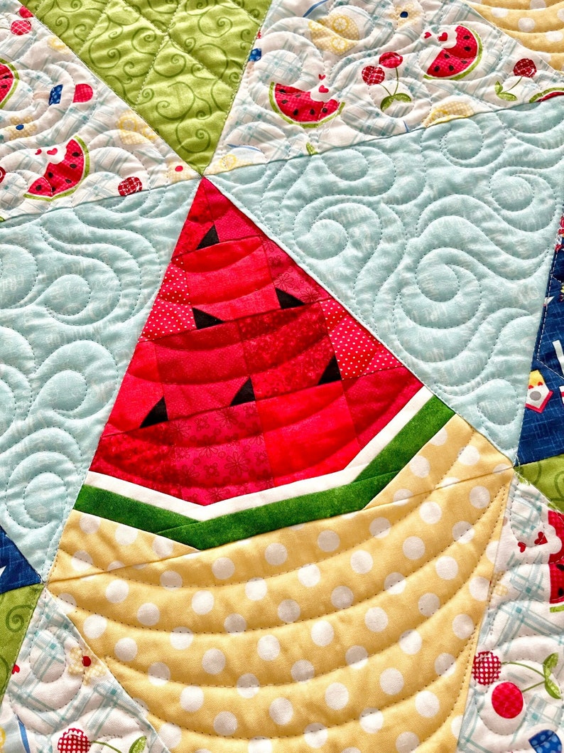 Watermelon Patch Quilt Pattern PDF Digital Download by Angela's DIY ...