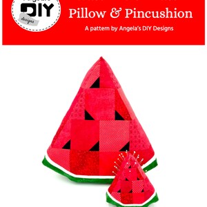 Watermelon Patch Pillow & Pincushion Pattern PDF Digital Download by ...