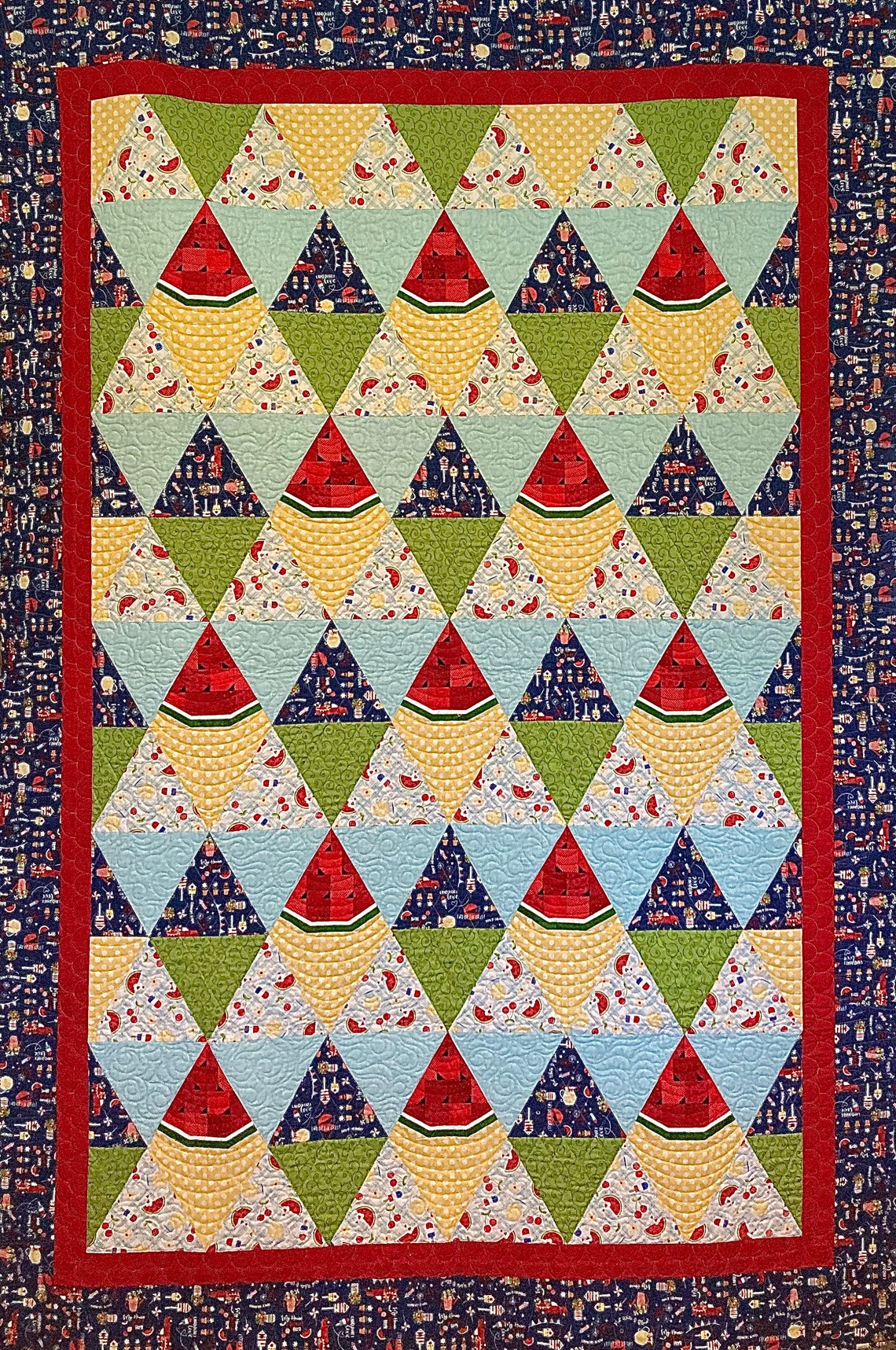Watermelon Patch Quilt Pattern PDF Digital Download by Angela's DIY ...