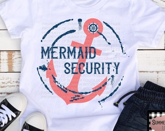 Mermaid Security Svg Png Cricut - Etsy