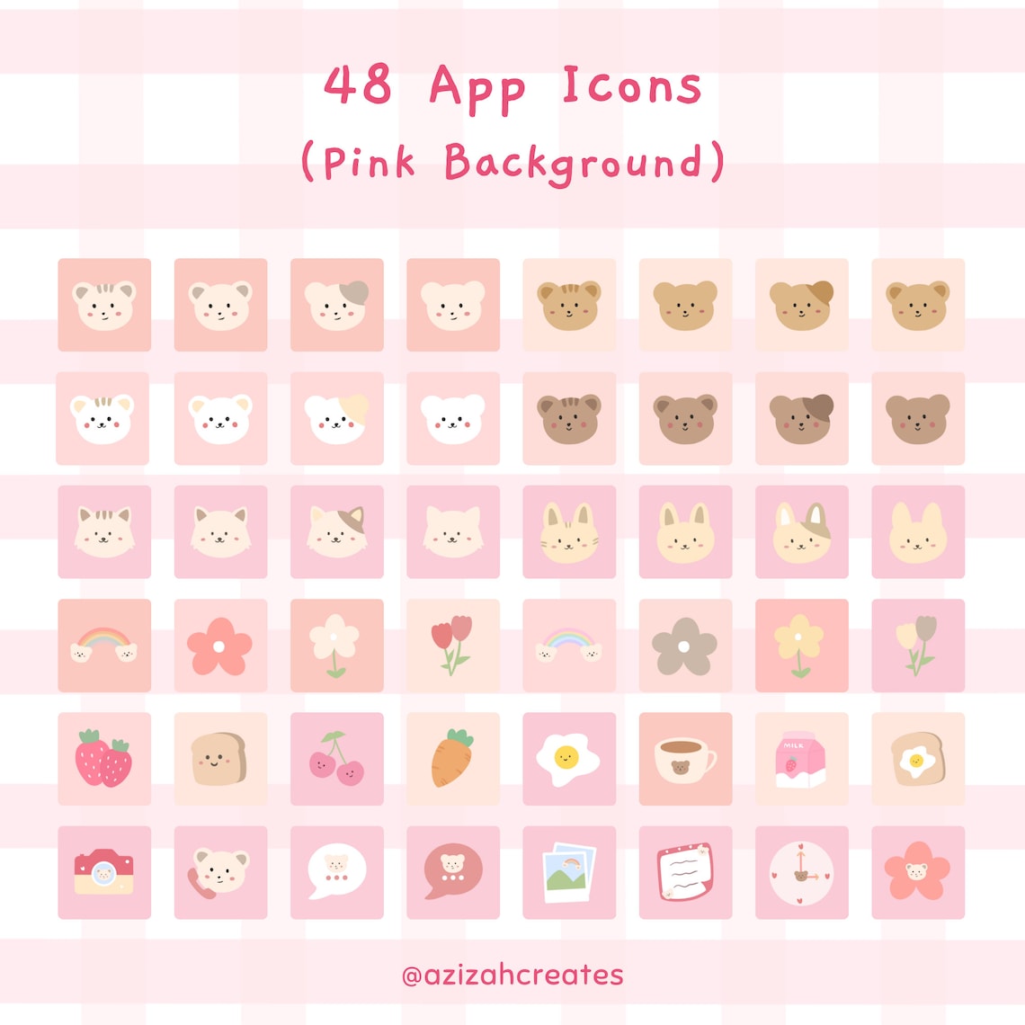 Cute Aesthetic App Icons | Pink Theme App Icons | Kawaii App Icons ...