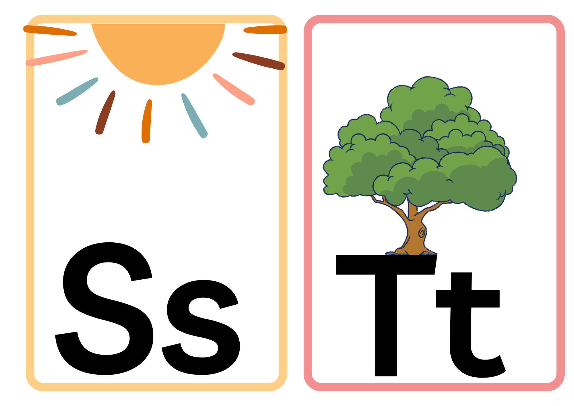 Alphabet Letters Set W/ Pictures Classroom Decor Head Start Prek ...