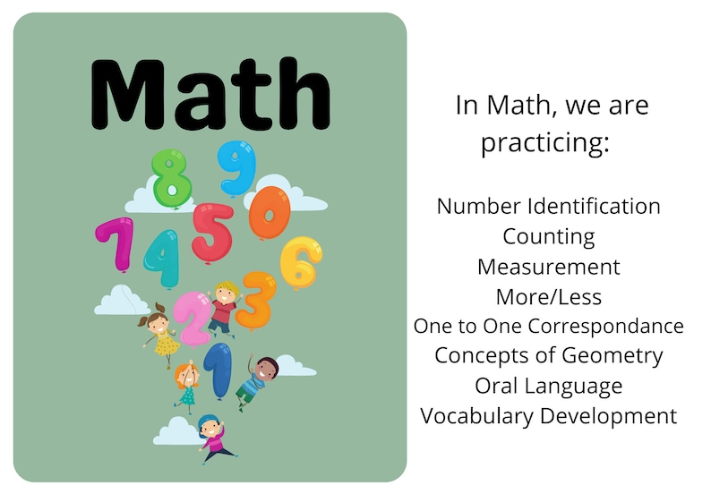 Center Tags With Classroom Labels (including Learning Goals) Pre-k ...