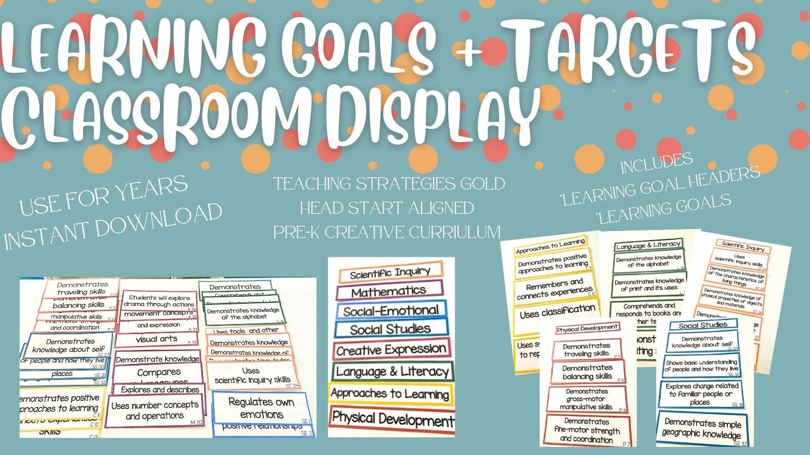 Teaching Strategies Gold Learning Domains and Goals, Pre-kindergarten ...