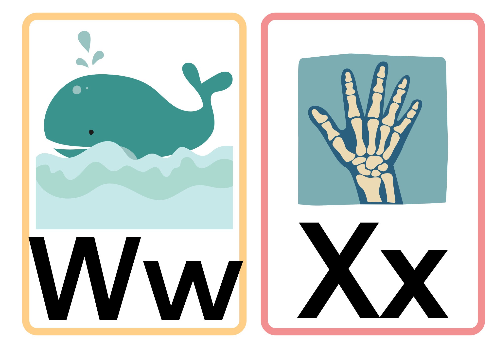 Alphabet Letters Set W/ Pictures Classroom Decor Head Start Prek ...