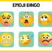 Emoji Bingo Social Emotional Learning Feelings Lessons Unit Pre ...