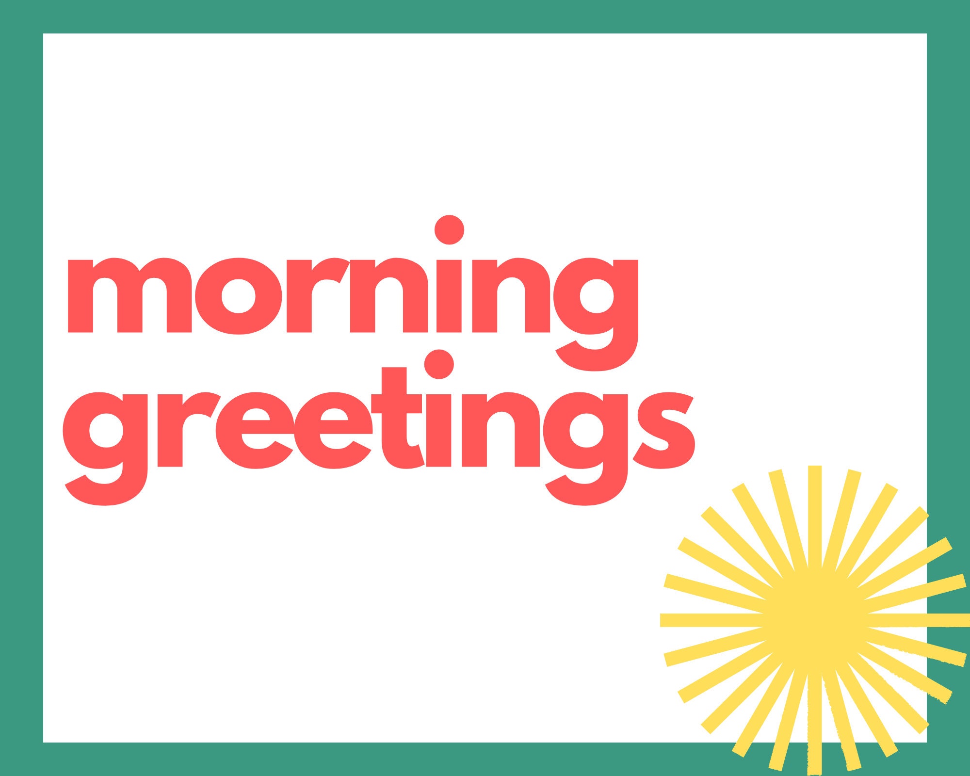 Morning Meeting Student Teacher Greetings Circle Time Classroom ...